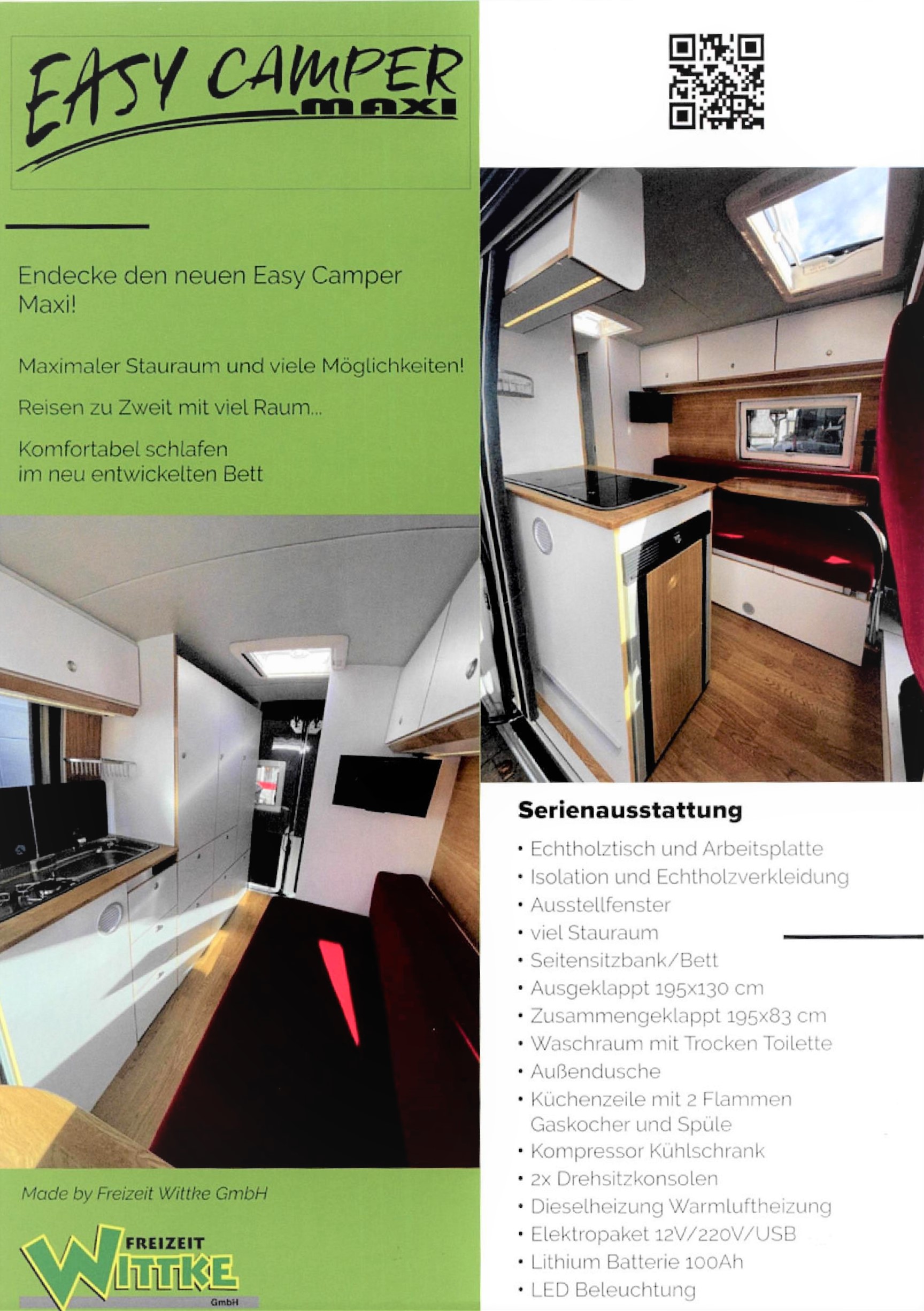 Der neue Easy Camper Maxi - Freizeit Wittke